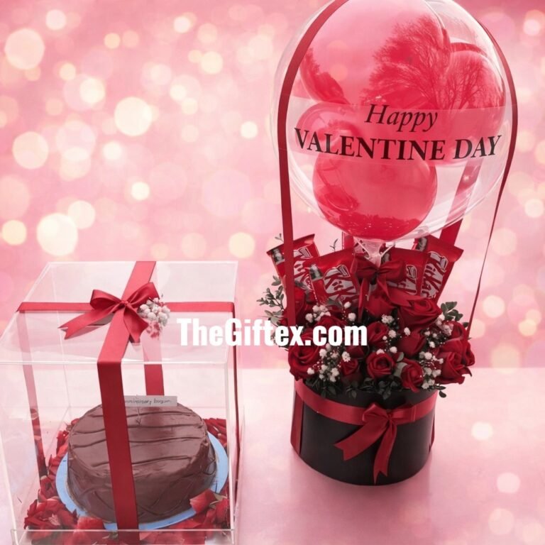 Valentine Day Combo | Romantic Cake & Rose Gift Set